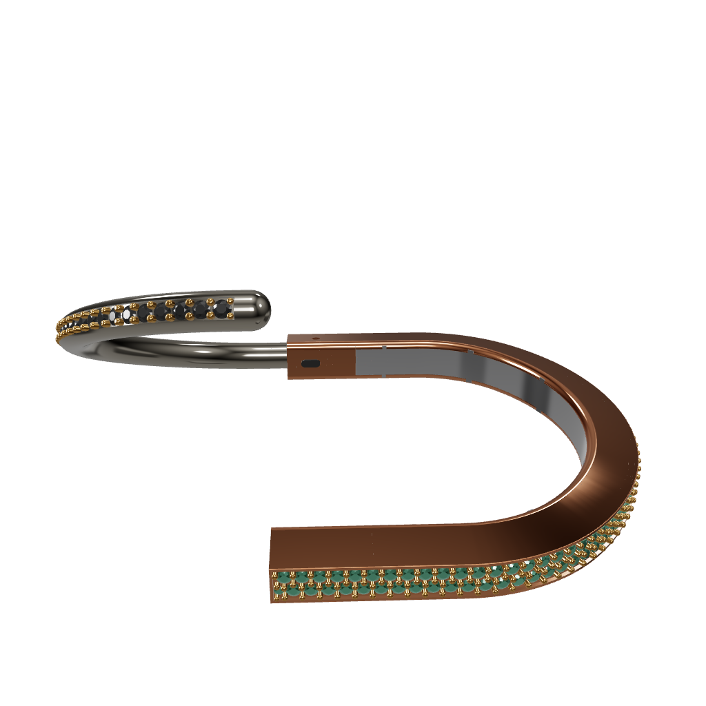 Tiffany Lock Style Full Pavé Diamond Bracelet | Hinged Lock Mechanism ...