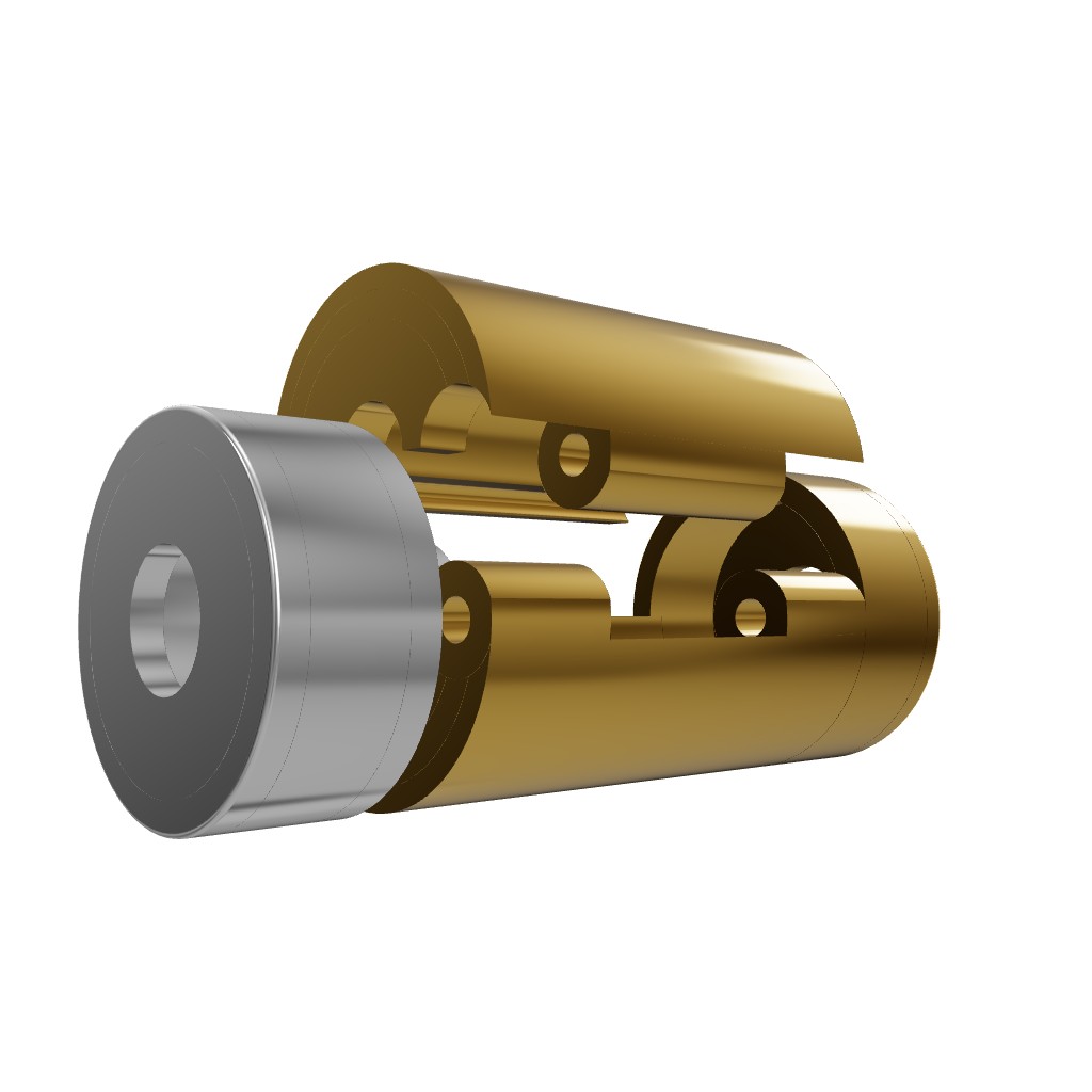 Cylinder Lock CAD Design | Two-Tone Functional Jewelry Lock Model ...
